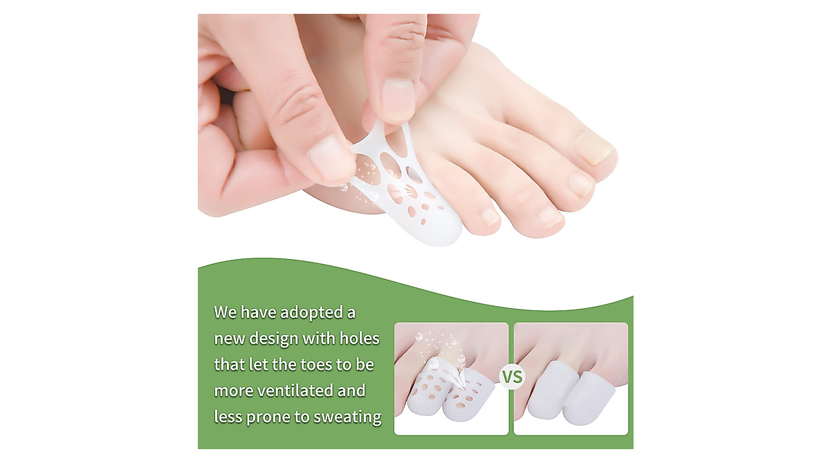 Pinky Toe Protectors, Beige Little Toe Covers Toe Sleeves, Protect Toe ...