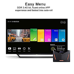 GTMEDIA V8 UHD 4K Ultra HD Digital Satellite Receiver, FTA H.265 TV Sat Decoder DVB-S/S2/S2X+T/T2/Cable/ISDB-T/ATSC-C, Built-in 2.4G WiFi, Supports CA Smart Card, Biss Auto-roll.