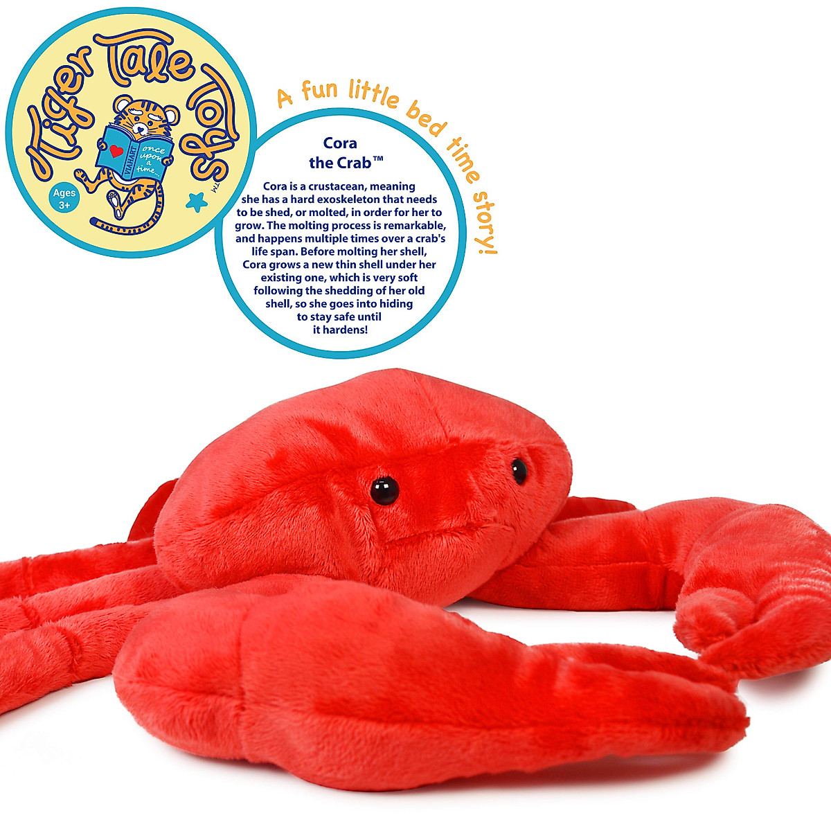 TigerHart Cora The Crab - 18 Inch Stuffed Animal Plush