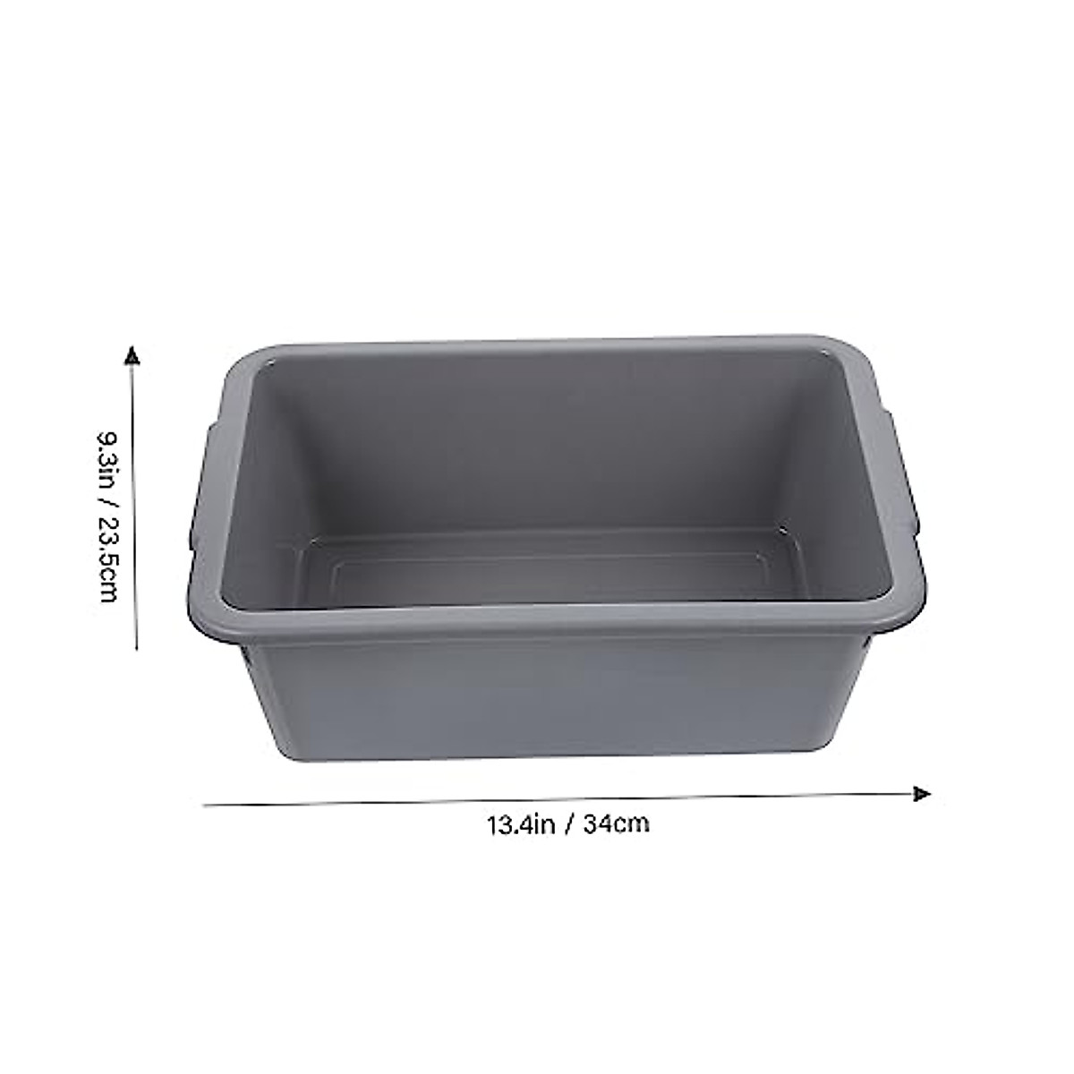 FONDOTIN White Boxes Plastic Organizer Box Plastic Storage Bins Grey Commercial Bus Box Bus Tub Commercial Plastic Bus Box Storage Box Storage Basket Sink Tub Wash Basin Storage Tub
