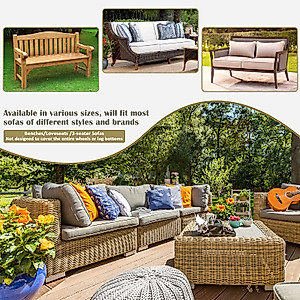 COSFLY Patio Furniture Covers Waterproof, Outdoor 3-Seater Sofa Cover Heavy Duty Fits up to 76W x 32.5D x 33H inches