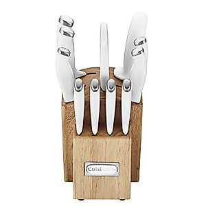 Cuisinart 12 Piece White Knife Block Set, Color Pro, C77SSW-12P