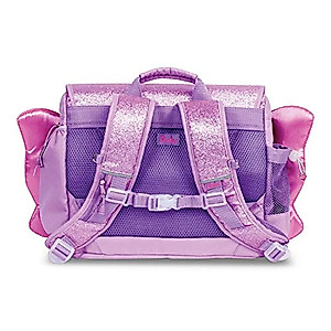 Bixbee Kids Backpack, Water Resistant Backpack for Girls & Boys with Pockets, Durable Zippers & Easy Carry Design - Perfect Size Children's Bookbag for School and Travel in Sparkalicious Purple