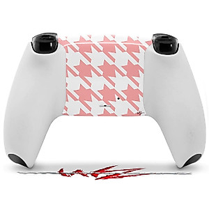 WraptorSkinz Skin Wrap compatible with Sony PS5 DualSense Controller Houndstooth Pink (CONTROLLER NOT INCLUDED)