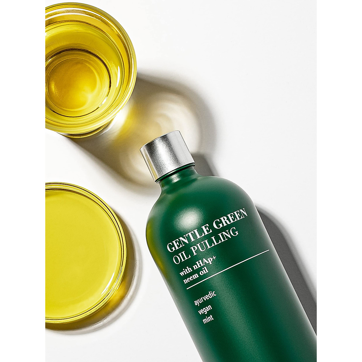 Terra & Co. Gentle Ayurveda Oil Pulling for Teeth and Gums - Vegan Natural Mouthwash No Alcohol or Fluoride to Improve Oral Health - Made with Cold Pressed Plant Oils and Nano Hydroxyapatite - 200ml