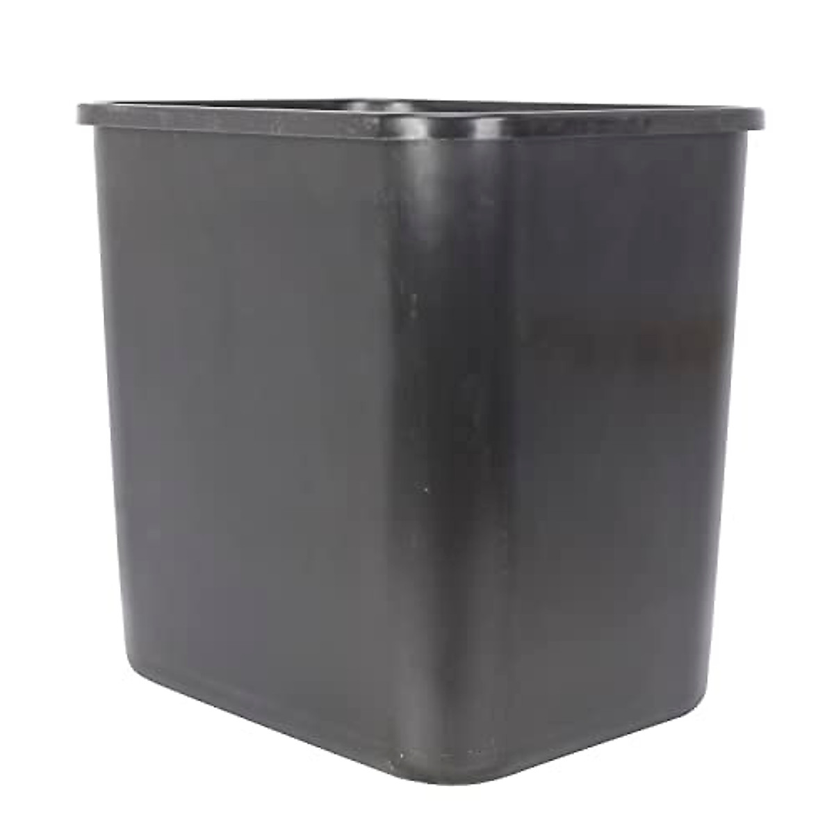3 gal Plastic Open Top Kitchen Trash Can, Black, 6-Pack