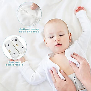 8 Pcs Cartoon Cotton Baby Infant Umbilical Cord Belly Bands Baby Belly Protector Baby Belly Button Band Baby Bellies Umbilical Hernia Belt Soft Newborn Navel Belt for 0-12 Months Babies, 4 Styles