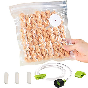 vacuum zipper bags Compatible with FoodSaver，Can be repeatedly used vacuum zipper bags Can be used with the FoodSaver FM2000 FA2000 FM2100 GM FAX12 000vacuum sealer（15 pieces）
