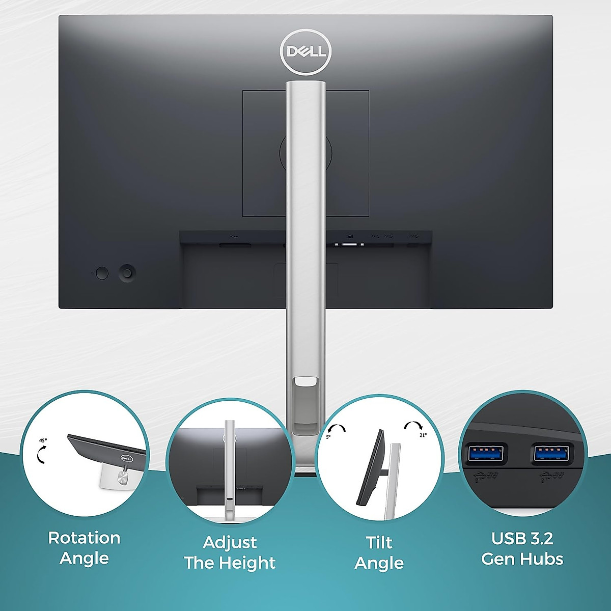 Dell 22 Monitor - P2222H - Full HD 1080p, IPS Technology (Renewed)