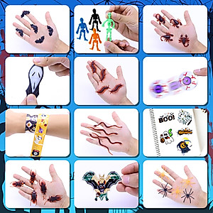 400pcs Halloween Party Favors for Kids, Halloween Toys Bulk, Classroom Prizes, Goodie Bag Stuffers,Halloween Stuffers,Treasure Box Toys,Carnival Prizes, Halloween Treats,School Classroom Reward