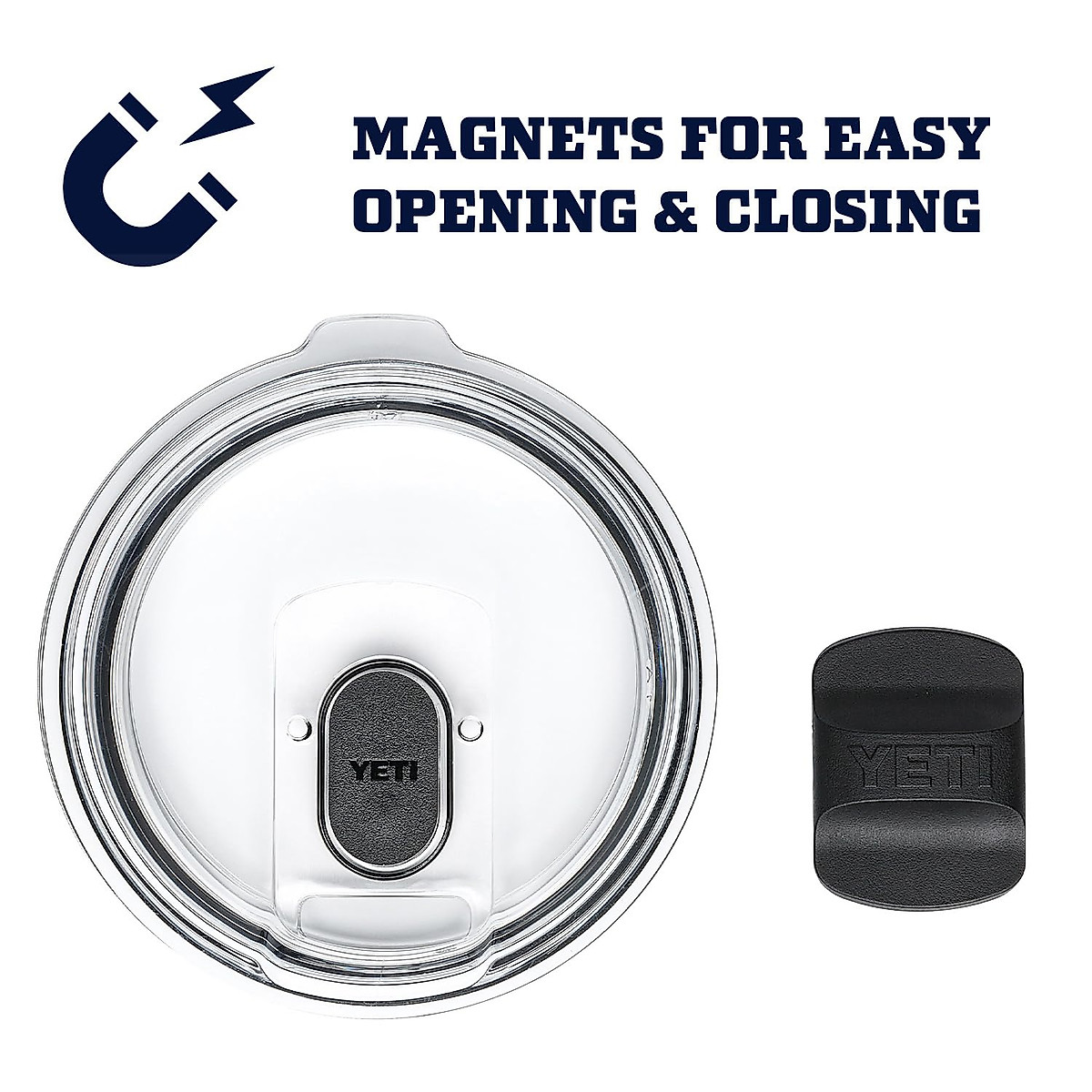 YETI Rambler 14 oz Stackable Mug, Vacuum Insulated, Stainless Steel with MagSlider Lid, Navy