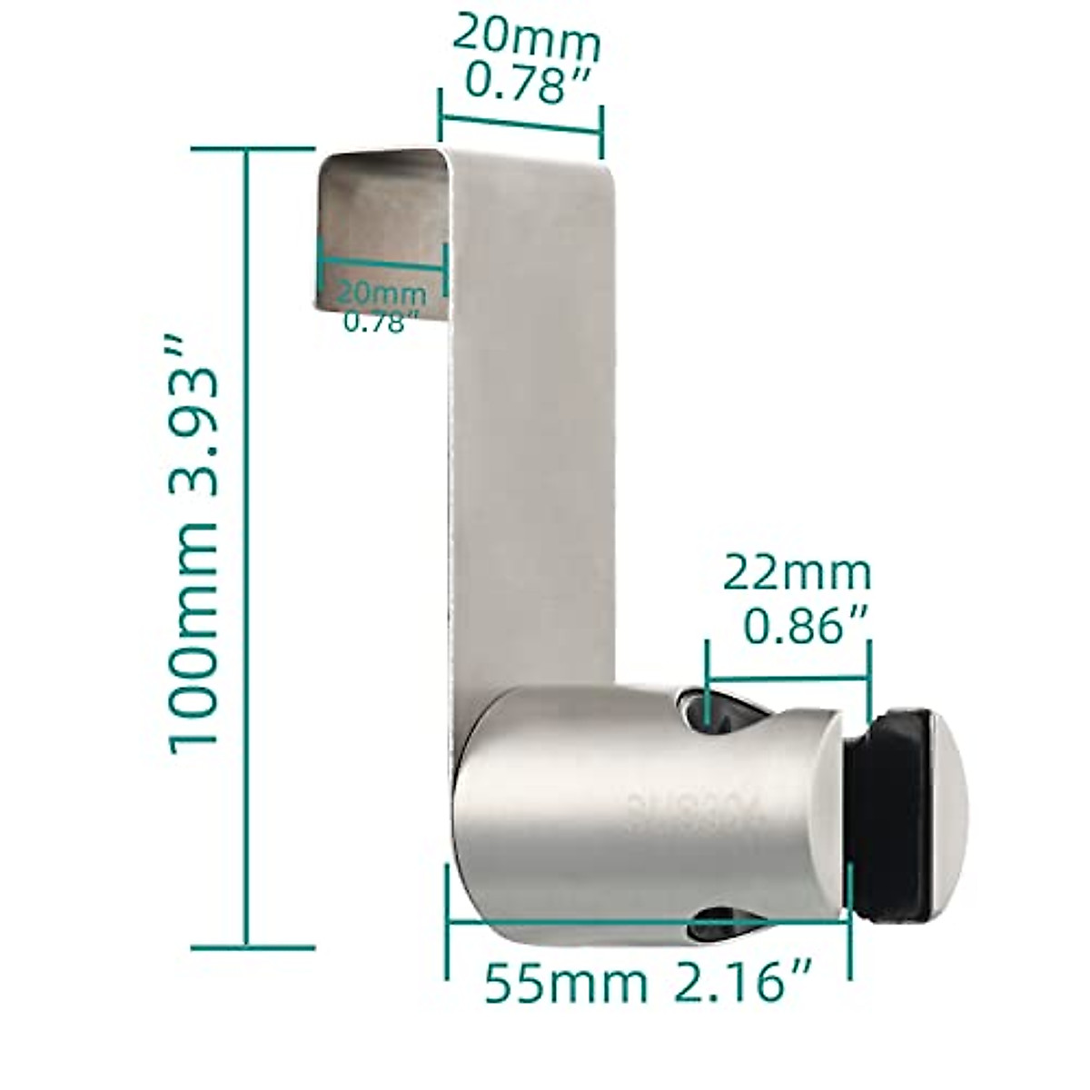 CIENCIA Toilet Bidet Sprayer Holder Stainless Steel Holder Hook Hanger for Hand Shower Toilet Bidet Sprayer, ST19A