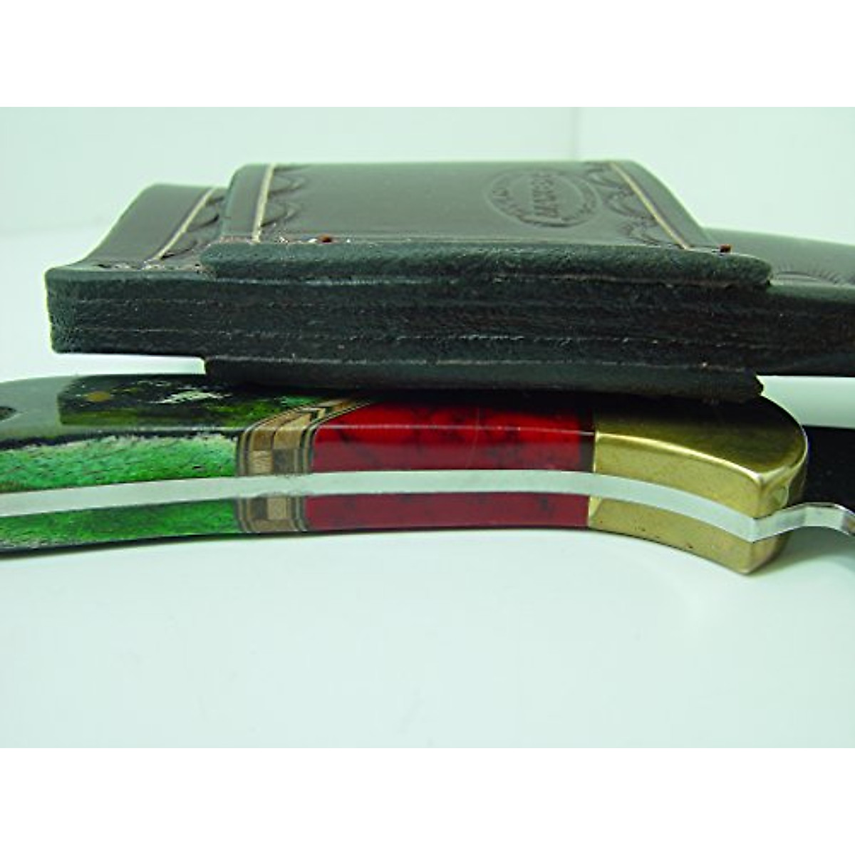 Custom Leather Cross Draw Knife Sheath That Fits a Buck 113 Knife NOT for Sale