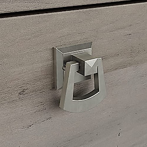 Bush Furniture Salinas Computer Hutch | Study Table with Drawers, Cabinets & Pullout Keyboard/Laptop Tray | Modern Home Office Work Desk with Storage, 48W, Driftwood Gray