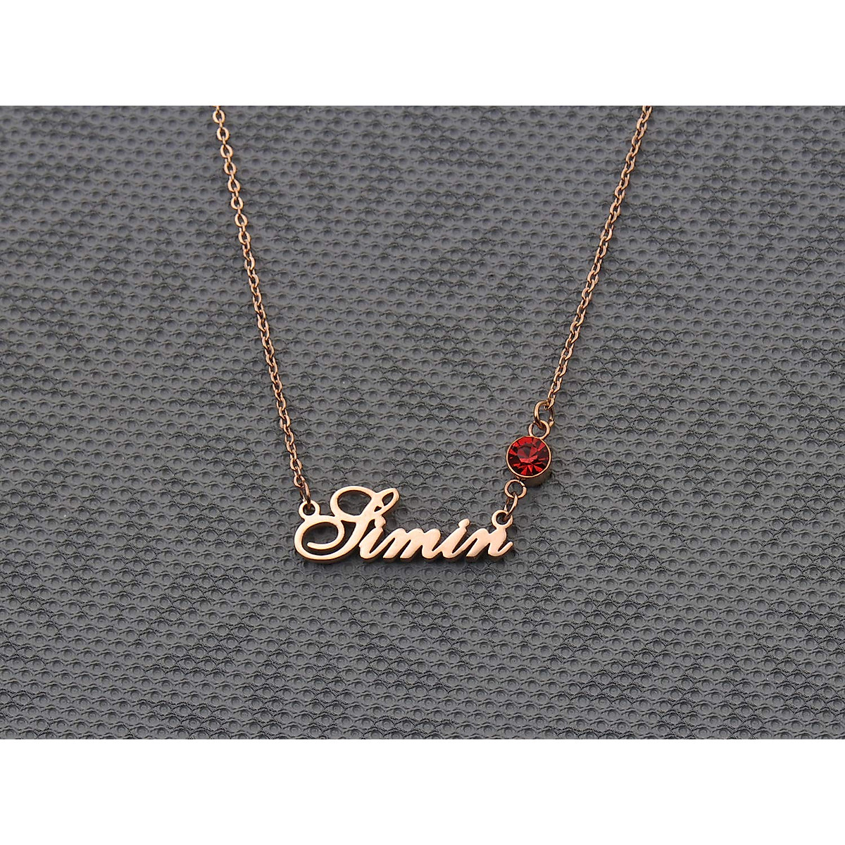 LikeFun Custom Made Any Name Necklace with Birthstone for My Girlfriend Cobi