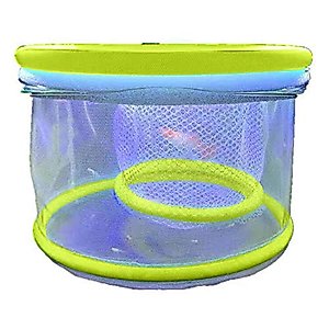 2 Units Aquarium Fish Hatchery Isolation net, Aquarium Fish Breeder Tank Isolation Hatching Net Box, a Large Aperture net and a Small Aperture net Together