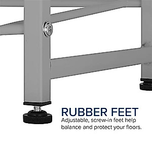 BRIO Double-Column Water Bottle Stands 30" Tall with Rubber Feet (GREY) (6-Bottle)