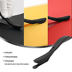 EHDIS Wrapping Paper Cutter Backpaper Slitter Film Cutting Tool Gift Wrap Cutter Carbon Film Vinyl Wrap Cutting Knife for Adhesive Vinyl,Craft Paper,Photo,Scrapbooking (2, Black)