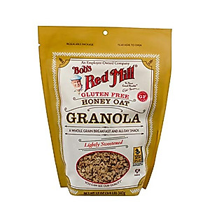Bob's Red Mill Gluten Free Honey Oat Granola, 12-ounce (Pack of 4)