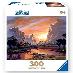 Ravensburger Tranquil Sunset Puzzle - 300-Piece Jigsaw | Unique Puzzle Pieces | Anti-Glare Surface | Eco-Friendly Materials | Suitable for 9 Years & Above