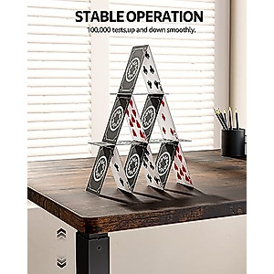 SIAGO Electric Standing Desk Adjustable - 48 x 24 Inch Sit Stand Desk with Cable Management - 3 Memory Preset Stand up Computer Table Desks for Home Office Work