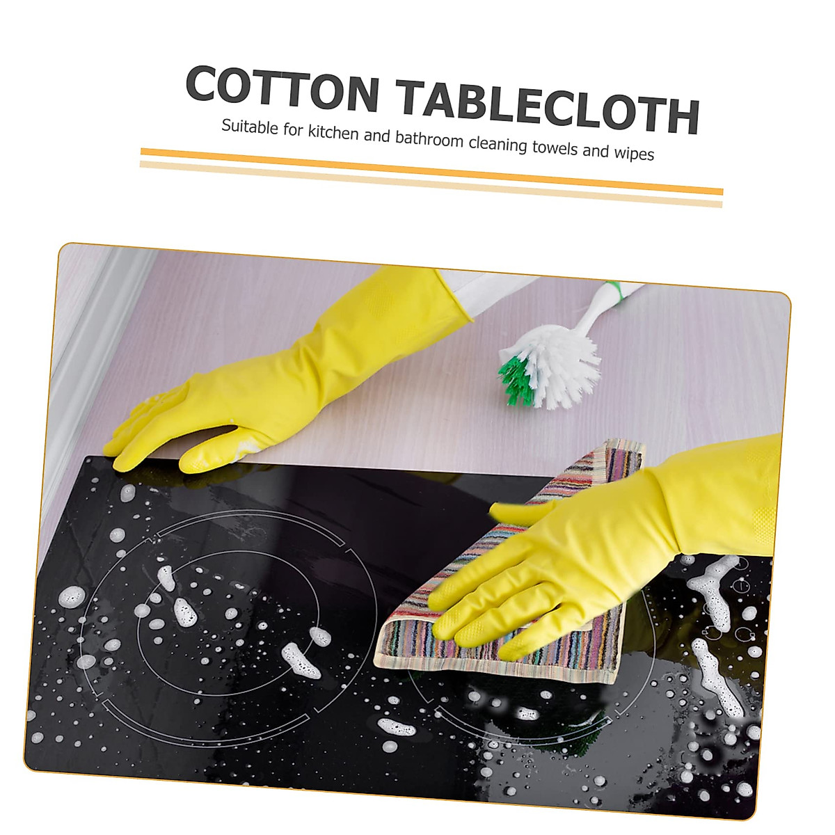 Cabilock 10pcs Baby Washcloths Natural Cotton Dish Towels Reusable Square Cleaning Cloths Absorbent Soft Hand Towels for Kitchen Bathroom 30X30CM (Random Color)