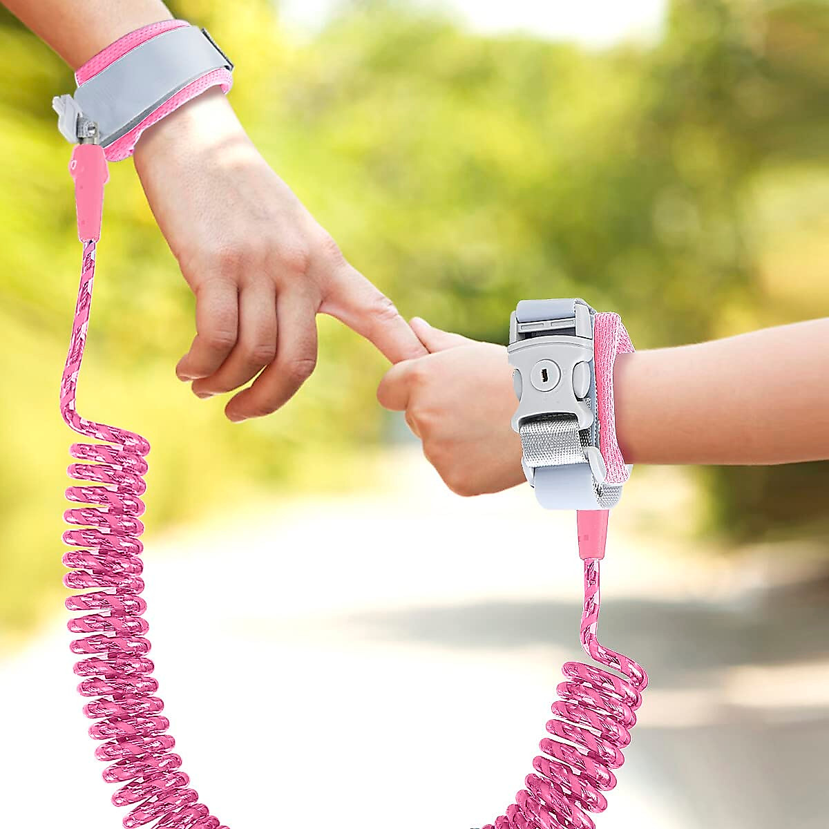 Yuehuam 2 in 1 Toddler Leash, Toddler Harness with Leash Girl Children Safety Anti Lost Wrist Link with Lock for Reflective Child Harness for Girls/Boys Travel