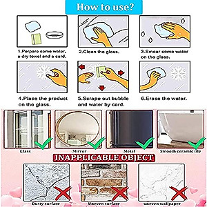 DmHirmg Christmas Window Clings,Christmas Snowflakes Window Clings Decals, Christmas Window Stickers Snowflake Window Clings Decals for Christmas Decorations(9 Pack)