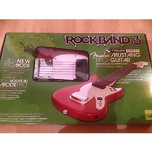 Rock Band 3 Wireless Fender Mustang PRO-Guitar Controller for Xbox 360