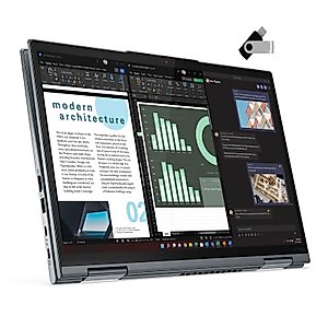 Lenovo ThinkPad X1 Yoga Gen 8 Intel Core i7-1365U vPro, 14" WUXGA (1920x1200) IPS, Touch, 400 nits, 32 GB RAM, 2TB SSD, Windows 11 Pro, Backlit KYB Fingerprint Reader, with WBT 32GB USB