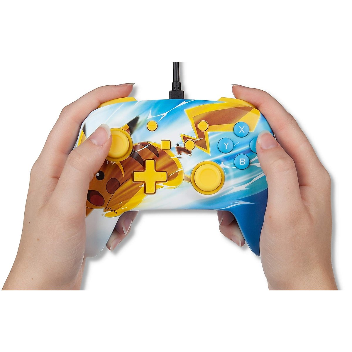 PowerA Enhanced Wired Controller for Nintendo Switch - Pokémon: Pikachu Charge, Gamepad, game controller, wired controller, officially licensed