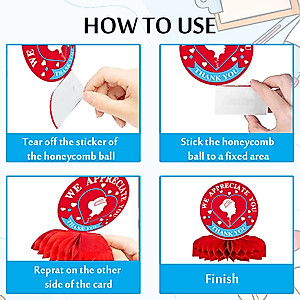 Estivaux 9 PCS Nurse Honeycomb Centerpieces Nurses Appreciation Week Honeycomb Table Centerpiece Nurse Day Table Toppers for Nurses Graduation Party Decorations 2024 Grad Party Favor Supplies