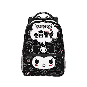 Anime Backpack Girls Kawaii Bookbag Cute Travel Backpacks College Bookbag Lightweight Soft Daypack