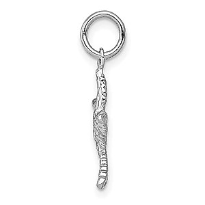 IceCarats 14K White Gold Starfish Necklace Charm Pendant 22mm x 14mm Only