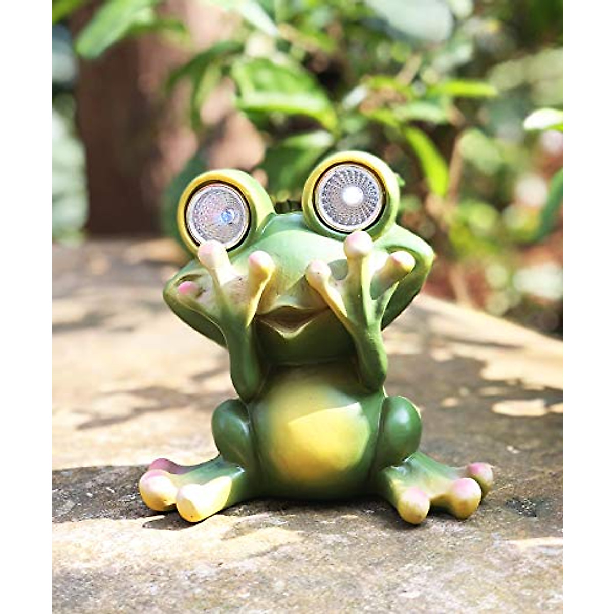 TIBLEN Solar Powered Frog Outdoor LED Garden Light Decor (See - NO)