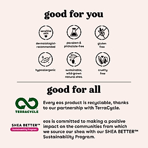 eos 100% Natural Lip Balms- Coconut Milk, Pineapple Passionfruit, Watermelon Frosé & Raspberry Kiwi Splash, All-Day Moisture Lip Care, 0.14 oz, 4-Pack