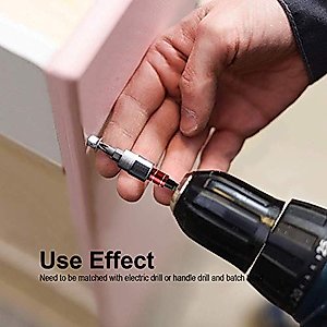 Impact Grade Socket Wrench Adapter Extension Set,3Pcs Hex Socket Adapter Bit+105° Right Angle Drill Attachment Bit Extension 1/4-inch Hex Drive Drill Bit Power Socket Screwdriver Set Holder Adaptor