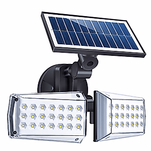 ZHUANYIYI Outdoor Solar Wall Light, Human Body Induction Courtyard Waterproof Lighting, All-Weather Home Garden Pavement Landscape Spotlight