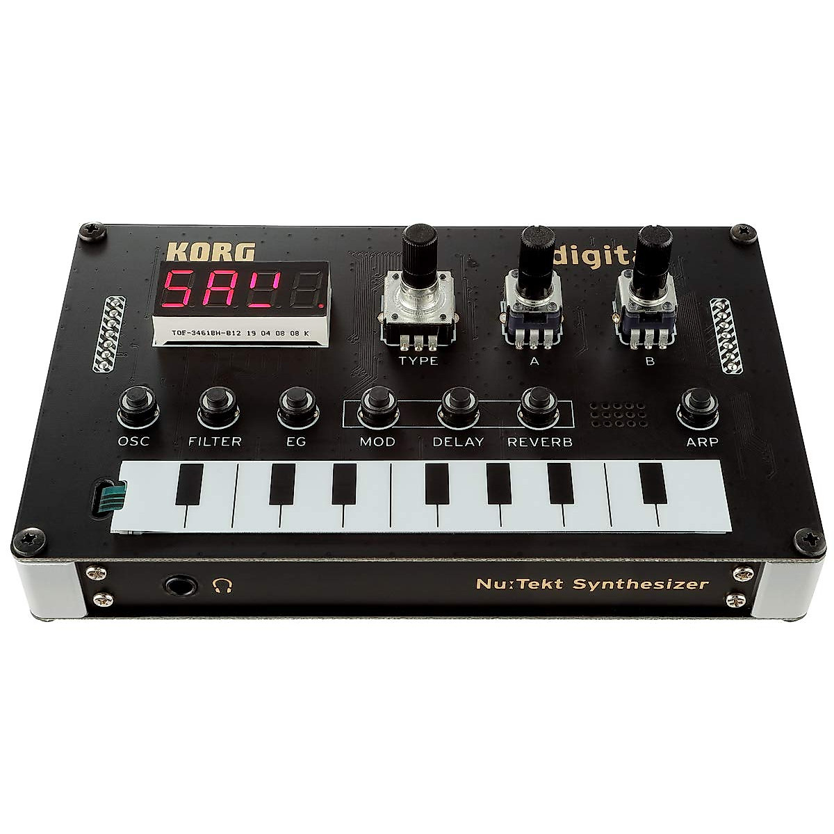 Korg Nu:tekt NTS-1 Programmable Synthesizer Kit Bundle with MIDI Cable and Austin Bazaar Polishing Cloth