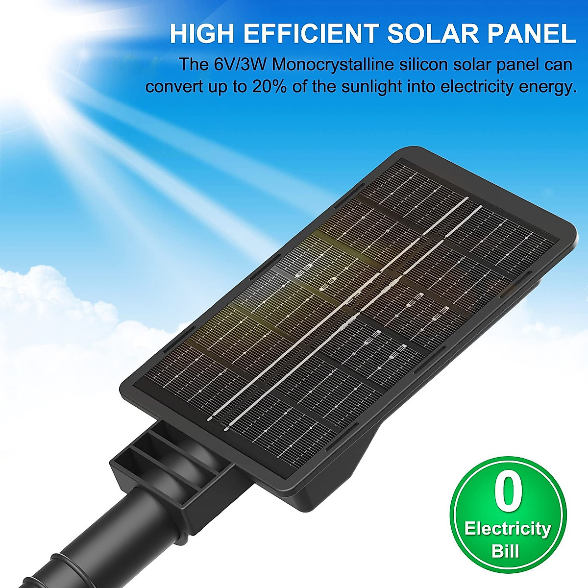 Engrepo Outdoor Solar Lights, 1000LM Solar Powered Motion Sensor Lights, Security Waterproof Solar Flood Lights for Yard, Fence, Garden, Patio, Front Door, Shed, Deck, Gutter. 4 Pack