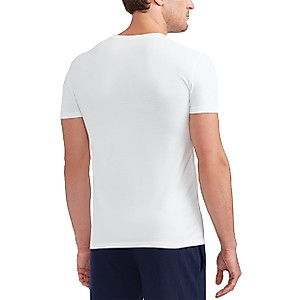 POLO RALPH LAUREN Men's Classic Fit Cotton Crew Tee Big & Tall, White/Cruise Navy, 2X