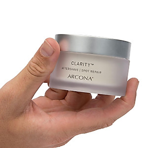 ARCONA Clarity Aftershave Pads - Lactic Acid, Witch Hazel, Methol, Aloe + Grape Exfoliate, Fight Blemishes + Soothes Skin - 45 Pads. Made in The USA
