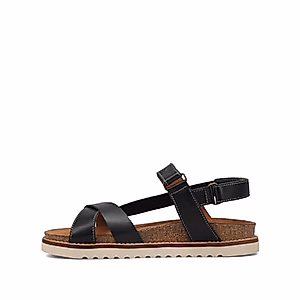 Taos Footwear Women's Sideways Black Sandal 8-8.5 (M) US