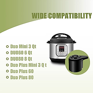 Instant Pot Replacement Parts Steam Release Handle with 3 Silicone Caps for Instant Pot Duo 3, 5, 6 and 8 Quart,Duo Plus 3, 6 QT