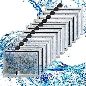 HiTauing 12 Pack Fish Tank Filters for aqueon Filter cartridges Small, Replacement Filter Cartridge for QuietFlow 10 and 1/2.5/5 Gallon Minibow Aquarium Cartridge Filters