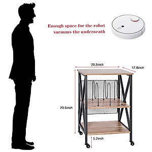 Record Player Stand With Vinyl Storage 3 Tier Rolling Vinyl Record Storage With 3 Adjustable Divinder Record Player Table Turntable Stand Shelf With Wheels Record Holder For Albums