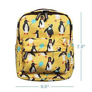 Kinderspel Insulated Lunch Bag for Toddlers, Compact Size Backpack with Chest Harness & Removable Safety Leash, Non-Slip EZ Wear, Water-Resistant, Toddler Travel Bag, Melina Alvin