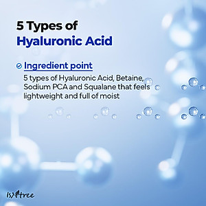 IsNtree Hyaluronic Acid Aqua Gel Cream 100ml, 3.38 fl.oz | Lightweight Hydrating Gel | Quick Absorbing Moisturizer | Korean Skincare