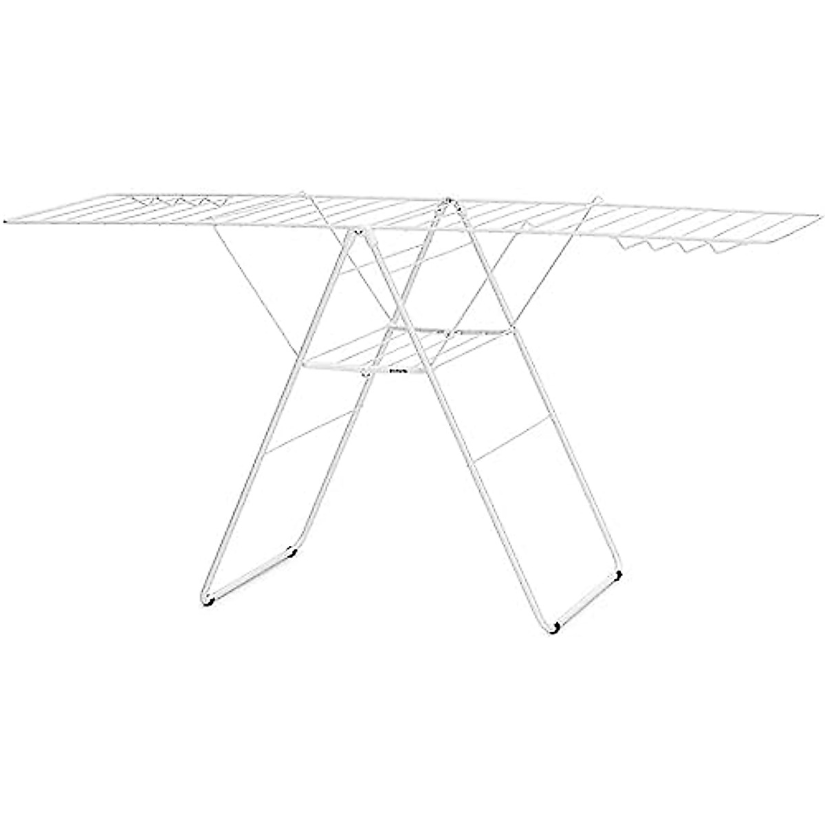 Brabantia HangOn Laundry Drying Rack (82ft / Fresh White) Compact, Foldaway, Adjustable Indoor Stainless Steel Clothes Horse