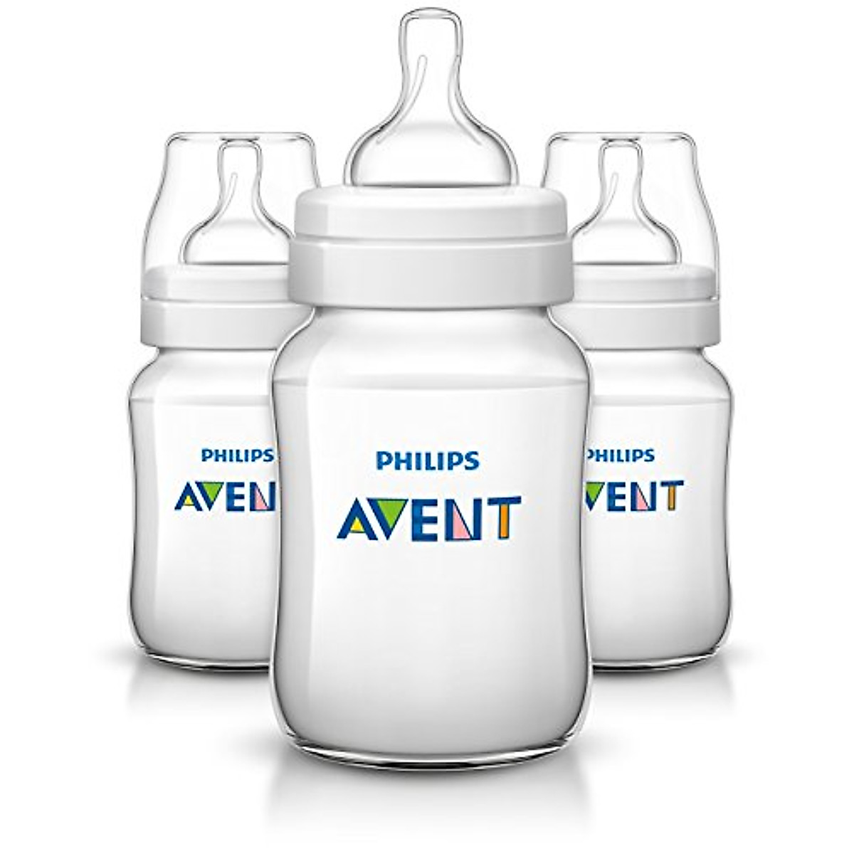 Philips Avent Anti-colic Baby Bottles Clear, 9oz 3 Piece